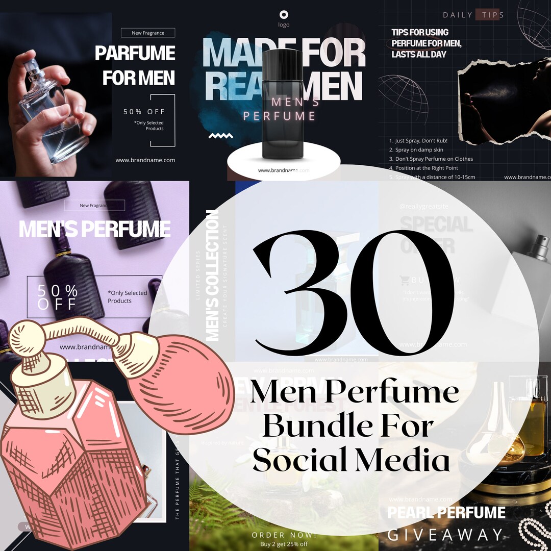 30 Men Perfume Instagram Post Templates Enthusiasts - Etsy