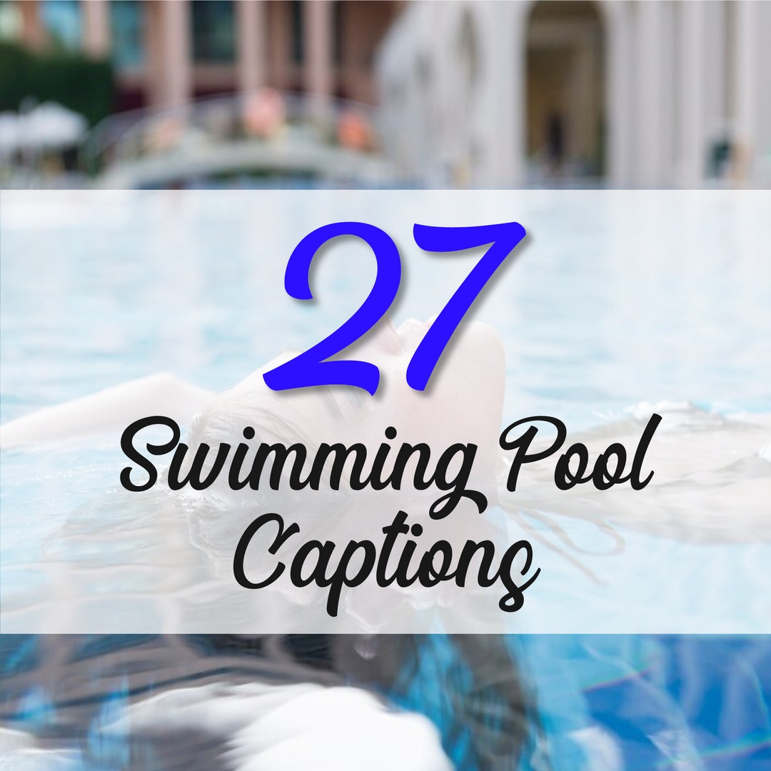 27 Swimming Pool Instagram Captions Swimming Facility Instagram Post - Etsy