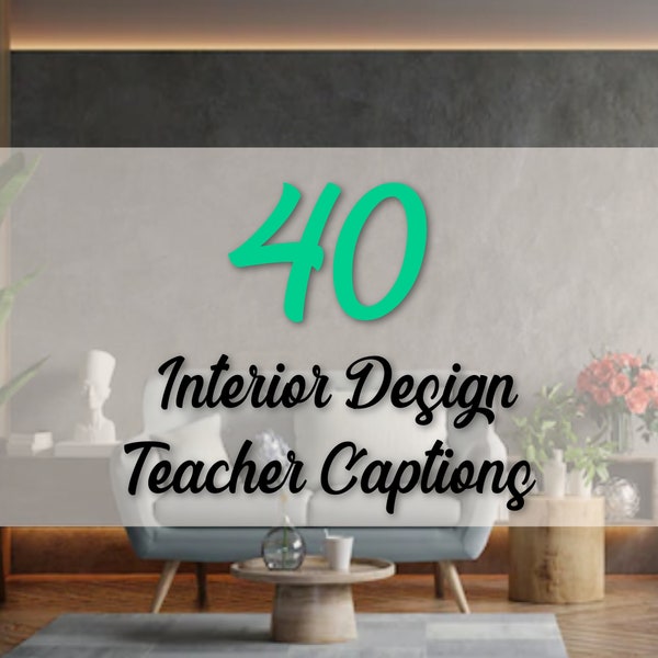 Interior Design Instagram Captions - Etsy