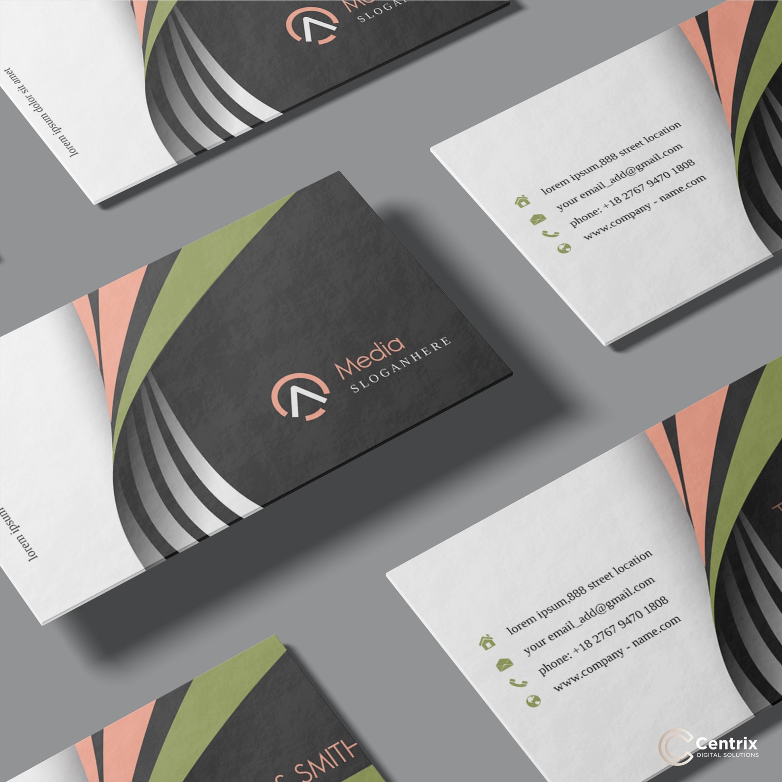 Risk Manager HR Business Card Template Branding Kit Business Cards - Etsy