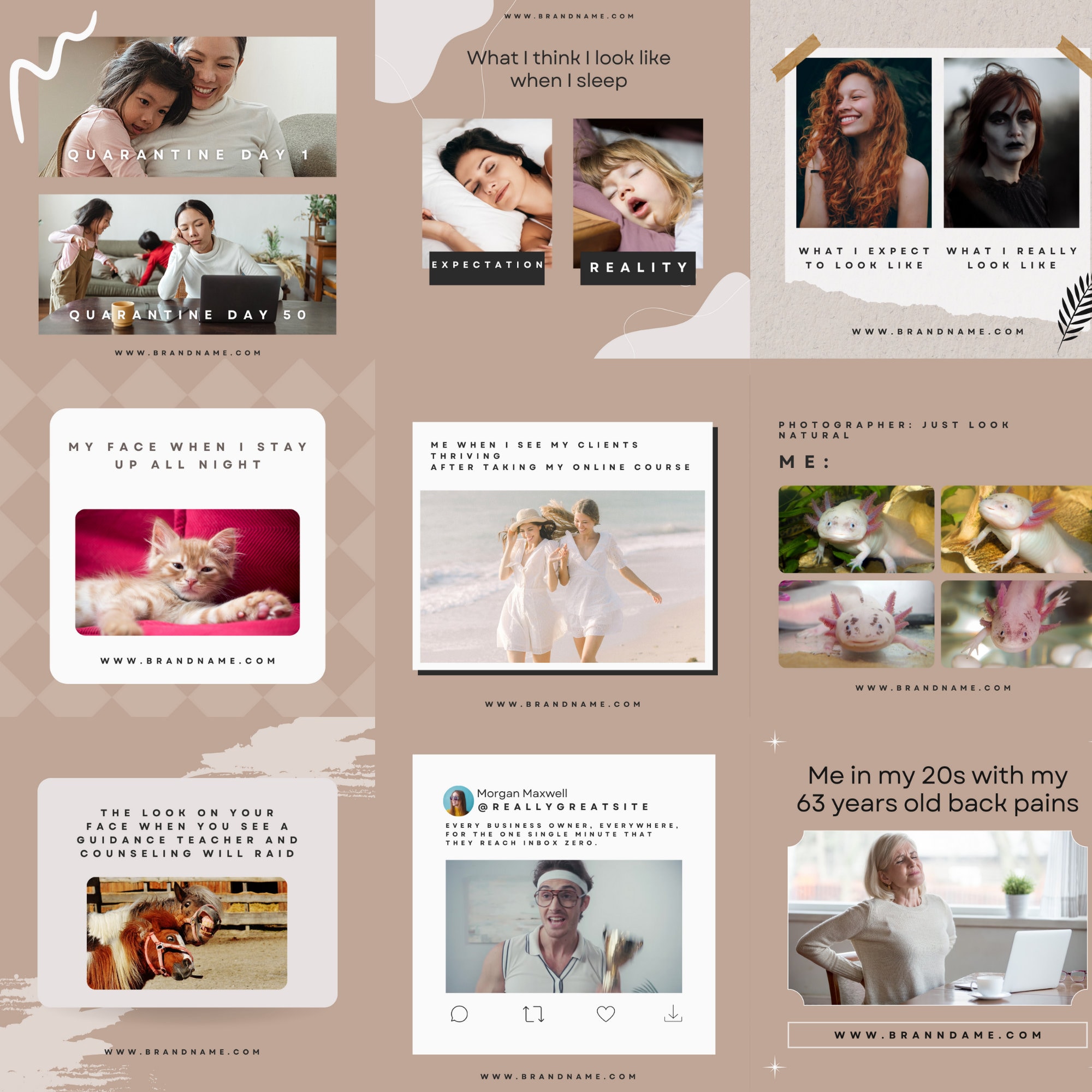 40 Funny Meme Instagram Post Templates Content Creators - Etsy