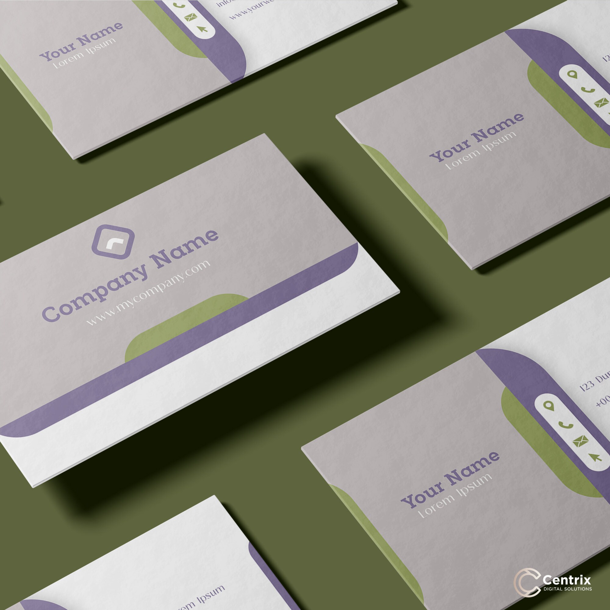 Secretary Business Card Template Design Professional Business Cards - Etsy