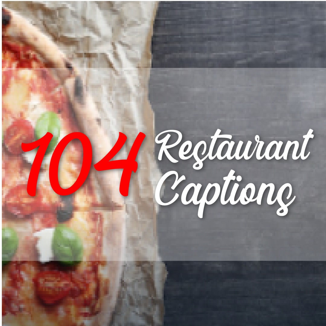 104 Restaurant Instagram Captions Template Foodie Canva Templates Insta ...