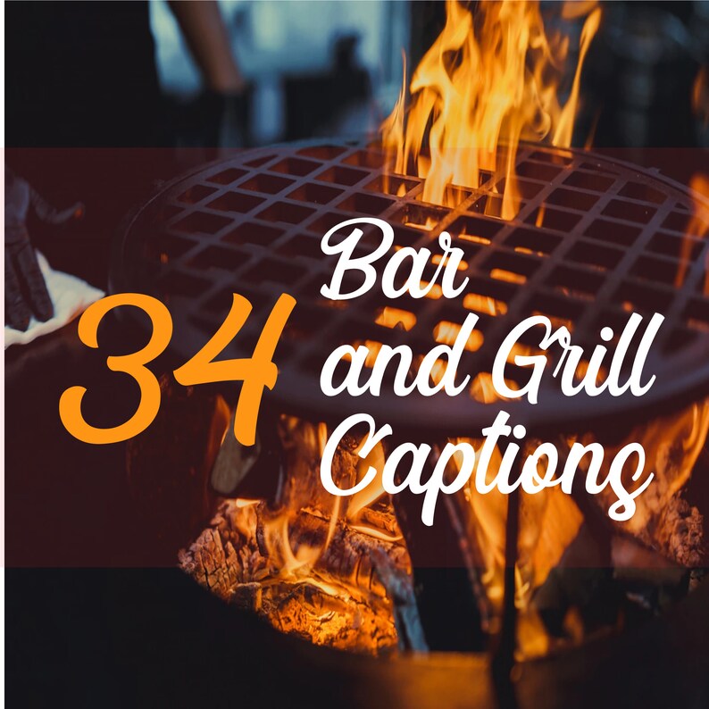 34 Bar and Grill Instagram Captions Bar Social Media Content - Etsy