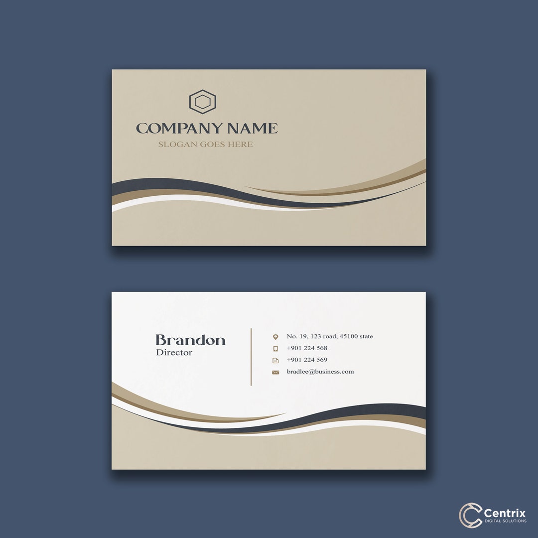 Program Manager Service Gray Business Cards Business Card Template - Etsy