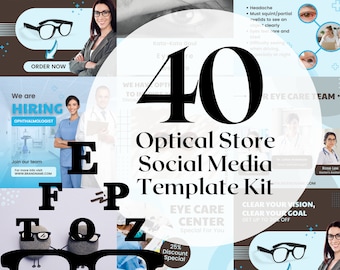Eighty Optometry Instagram Templates With Captions Canva - Etsy