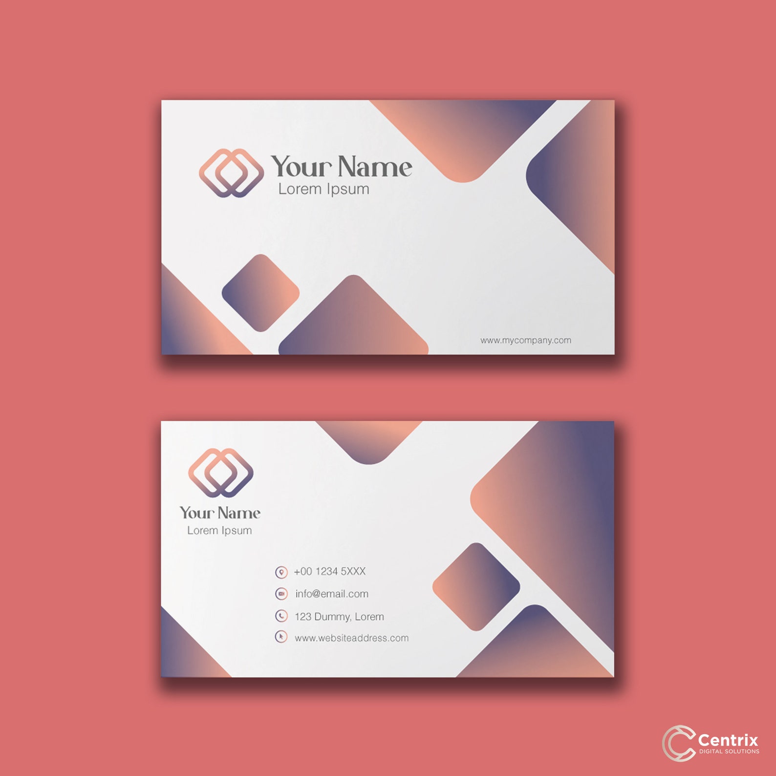 Manager Business Card Template Design Business Kit Chic Business Cards ...
