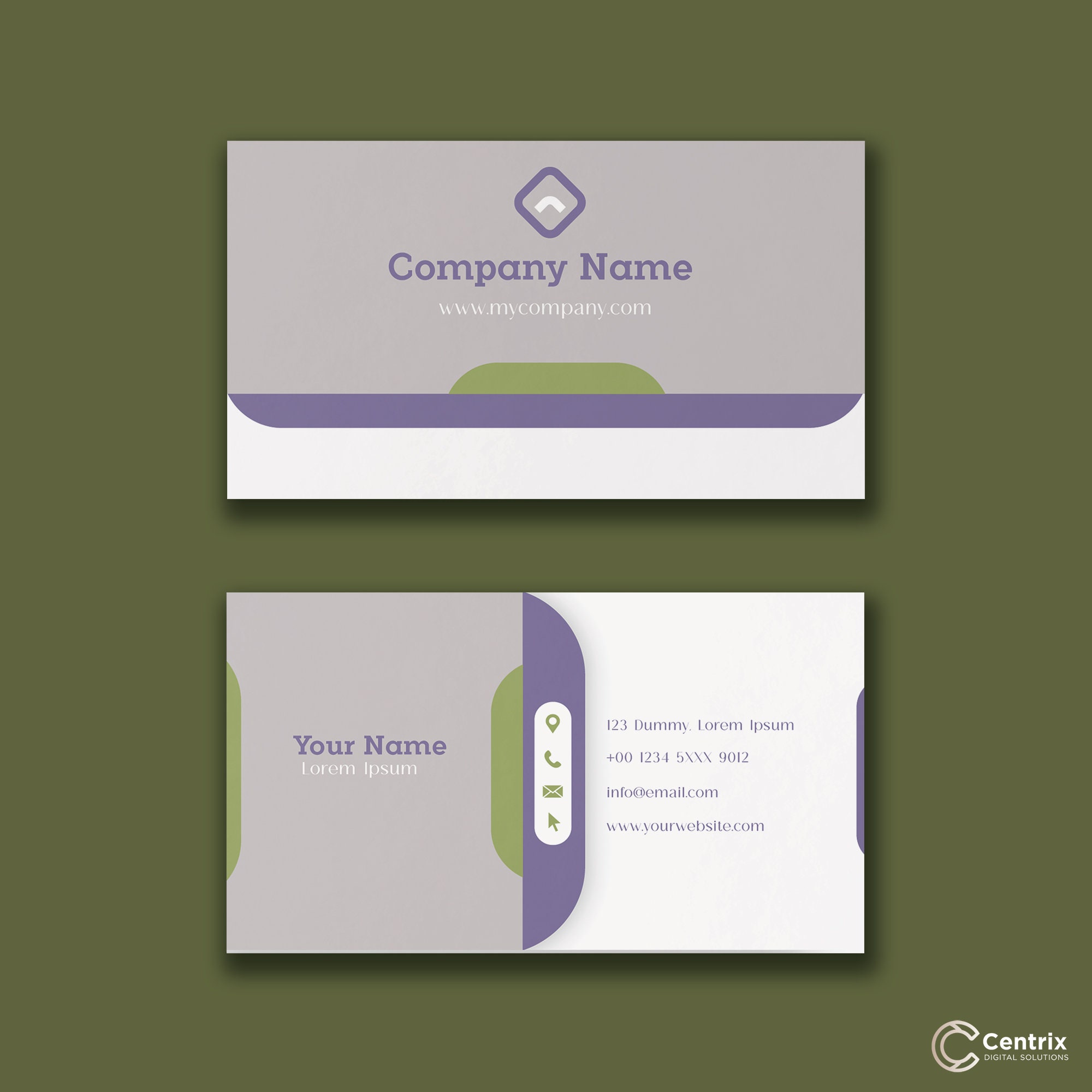 Secretary Business Card Template Design Professional Business Cards - Etsy