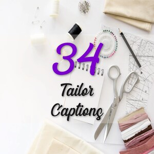 34 Tailor Instagram Captions Template Dress Designer Boutique Stitched ...