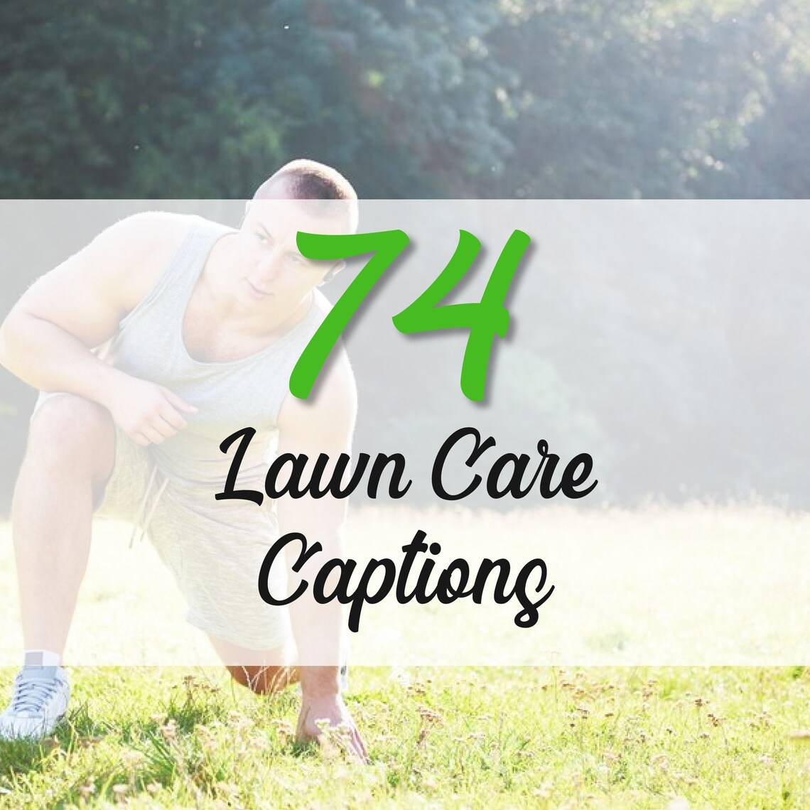 74 Lawn Care Instagram Captions Template Lawn Mower Instagram Feed - Etsy