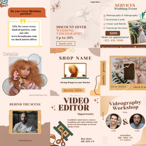 25 Videography Editable Instagram Post Template Social Media - Etsy