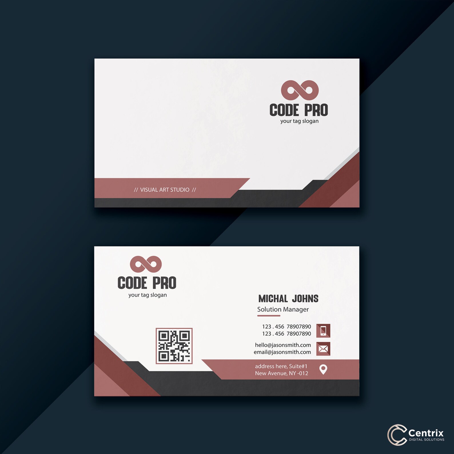Business Administrator Business Card Template Office Business Card ...