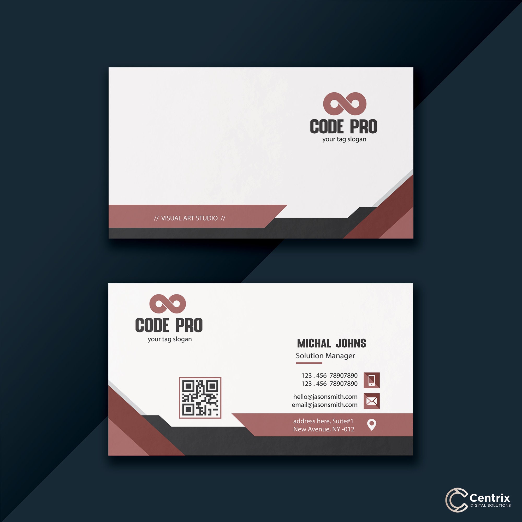 Business Administrator Business Card Template Office Business Card ...