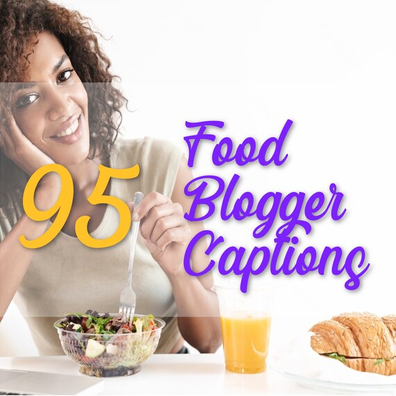 95 Food Blogger Instagram Captions Foodie Restaurants Chef - Etsy
