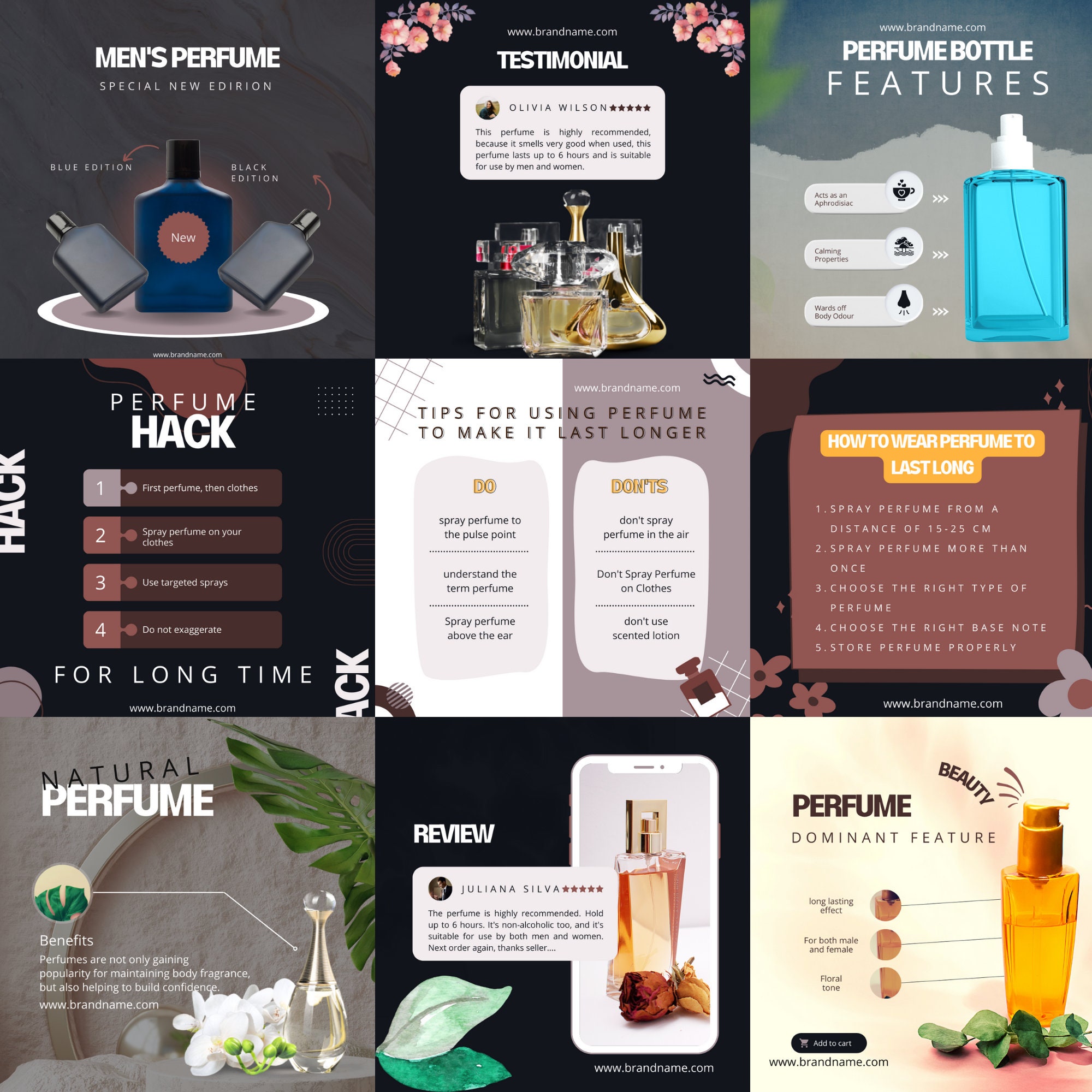 30 Men Perfume Instagram Post Templates Enthusiasts - Etsy