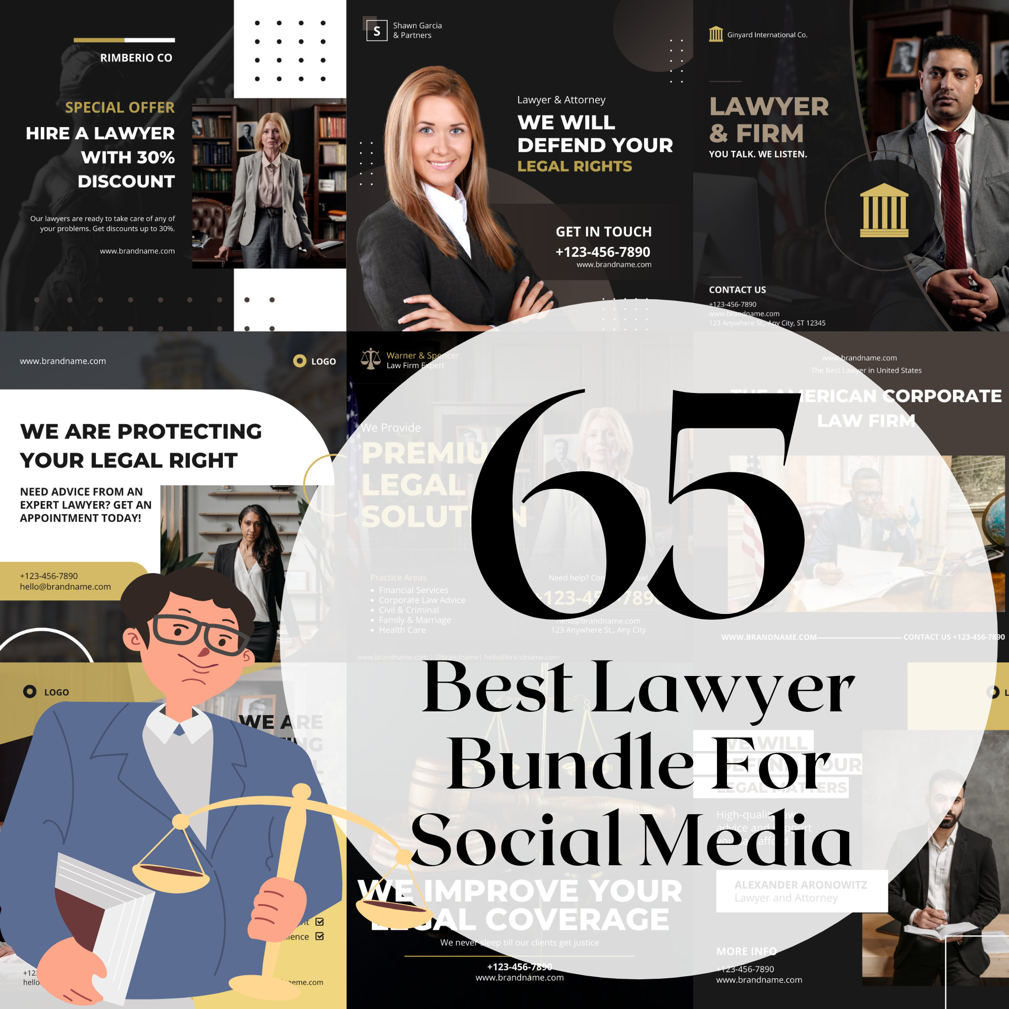 65 Best Lawyer Editable Instagram Post Templates Lawyers - Etsy
