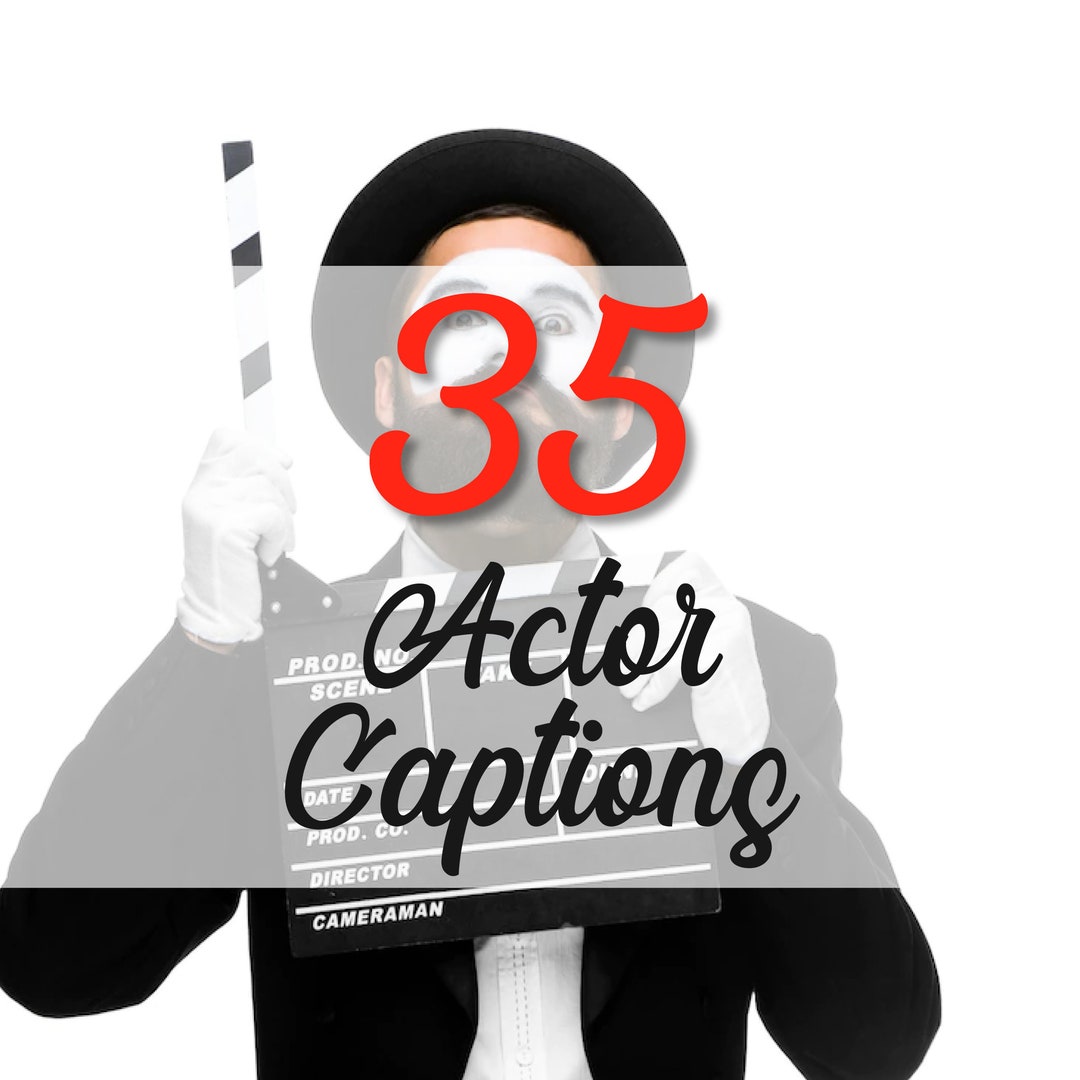 35 Actor Instagram Captions Template Film Making Actor Hero Hollywood ...