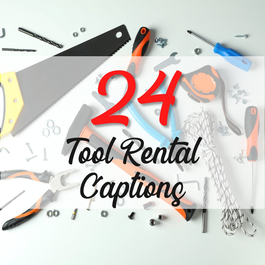 24 Tool Rental Instagram Captions Equipment Rental Shop Instagram Feed ...