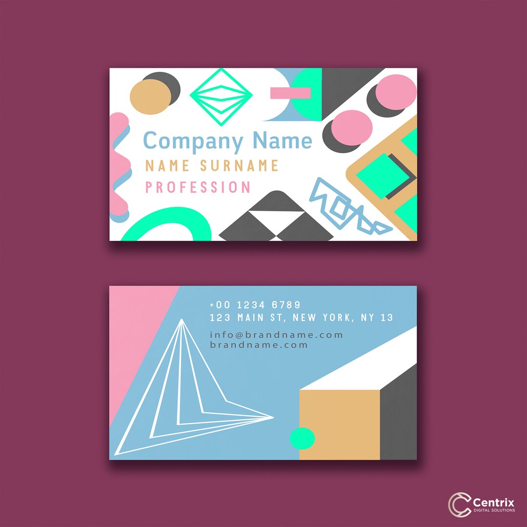 Cartoonist Business Cards Template Modern Business Cards for Startups ...