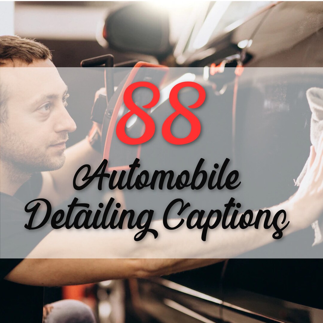 88 Automobile Detailing Instagram Captions Captions Car Repair ...