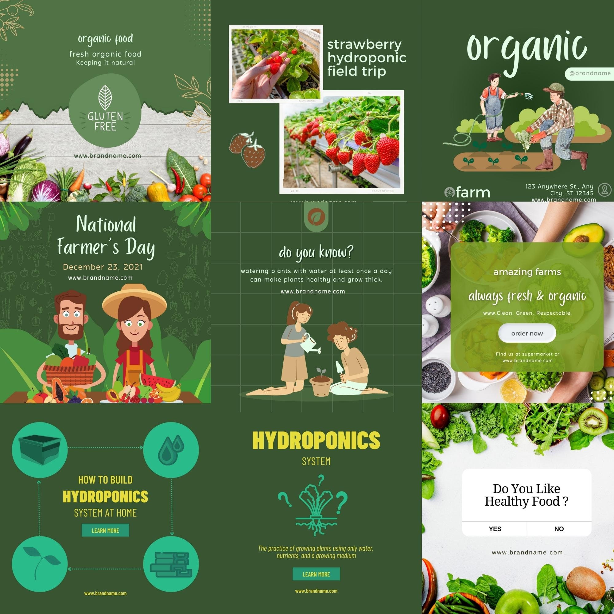 30 Organic Farming Instagram Post Templates for Organic Farmers - Etsy