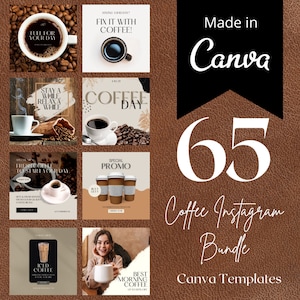 65 Coffee Shop Instagram Post Template, Coffee Mug, Instagram Template ...
