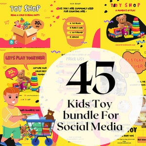 45 Kids Toy Shop Editable Templates for Instagram Feed Kids Toy - Etsy