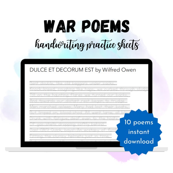 Old English Handwriting Worksheets - Etsy