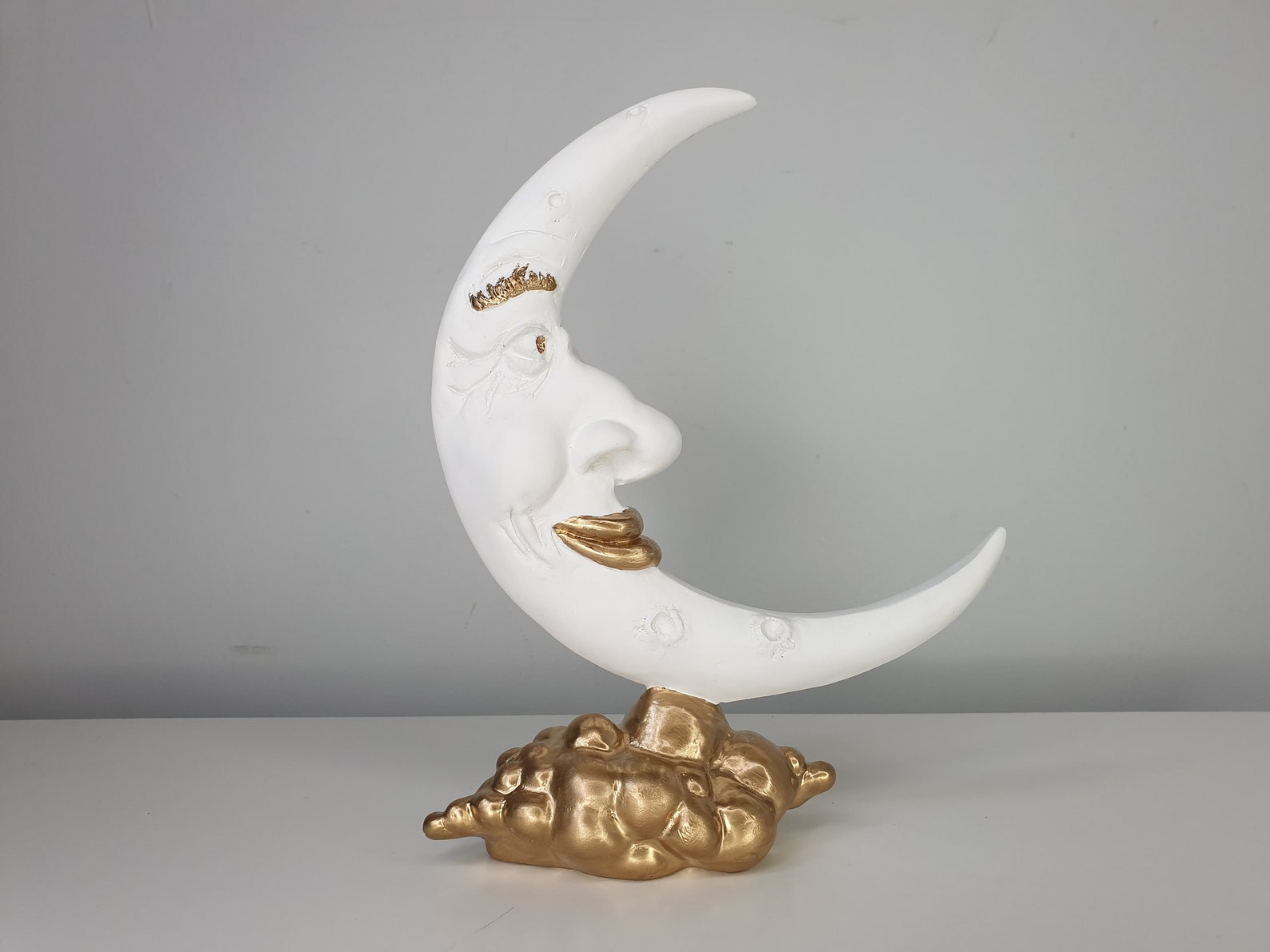 Crescent Moon Ornament Moon Sculpture Moon Ornament Moon - Etsy