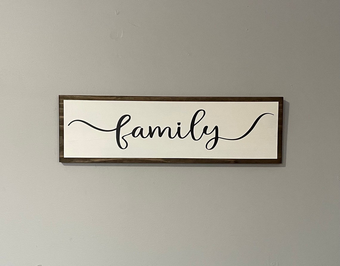 Family Sign Wall Decor Home Decoration Wood Sign - Etsy
