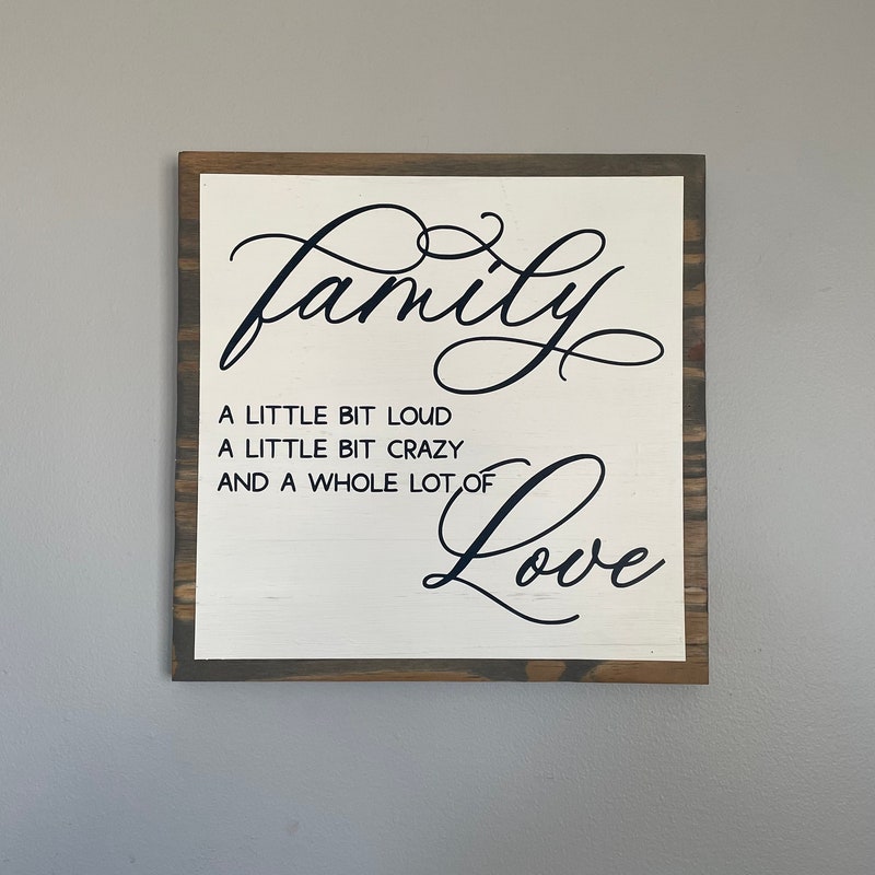 Family Love Sign - Etsy