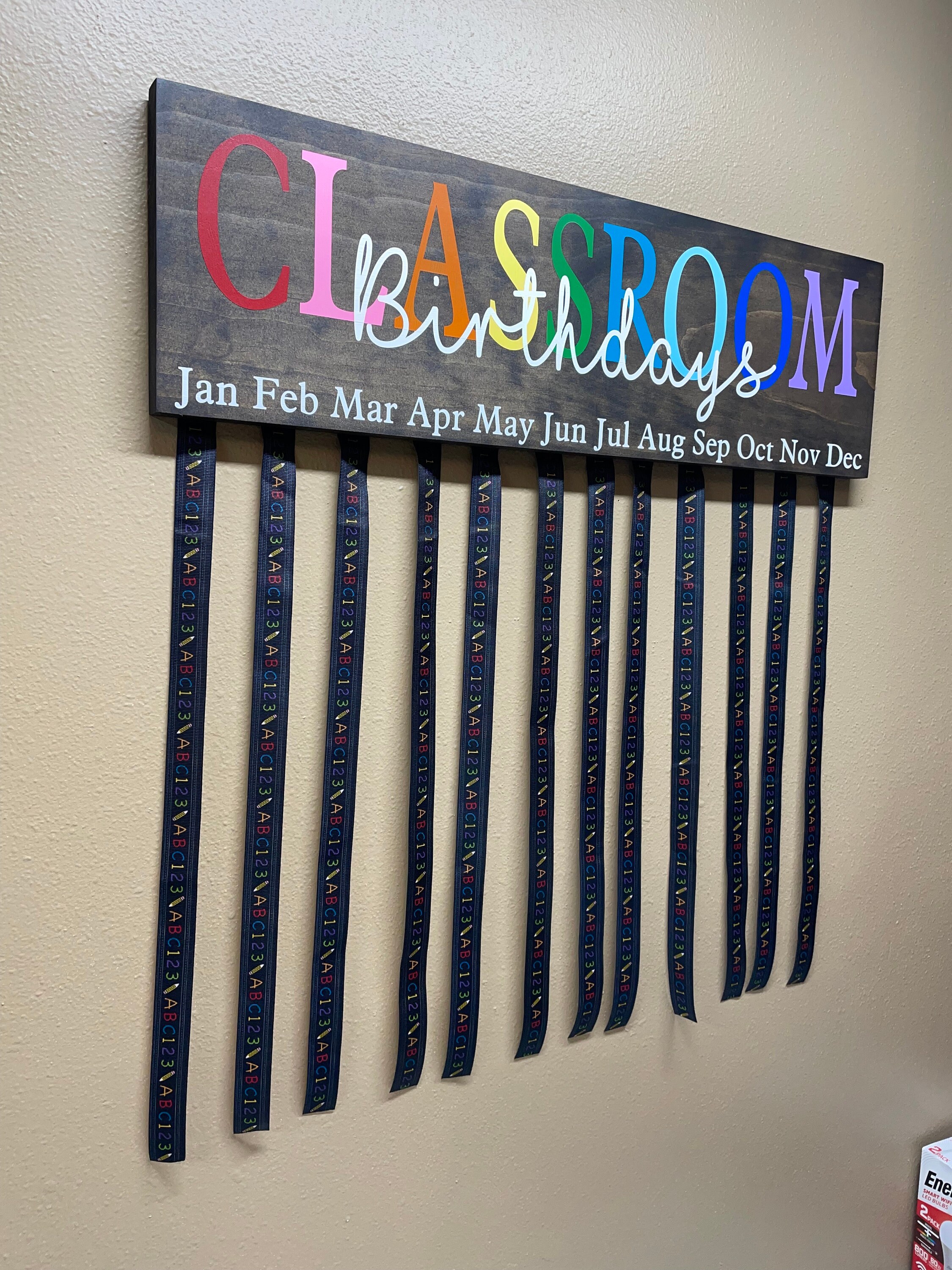 Classroom Birthday Calendar, Classroom Birthday Sign, Home Decor ...