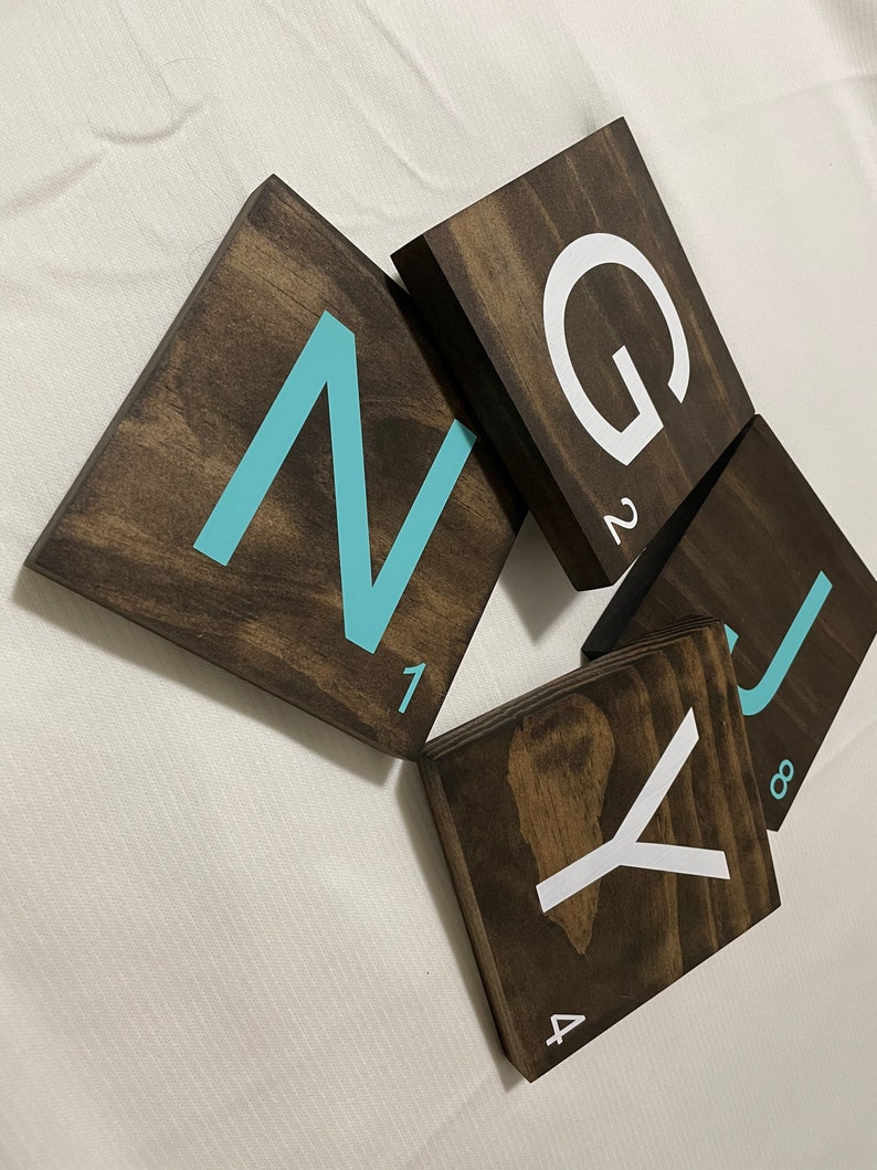 Scrabble Letters, 5.5x5.5, Scrabble Tiles Wall, Wall Art, Wall Decor ...