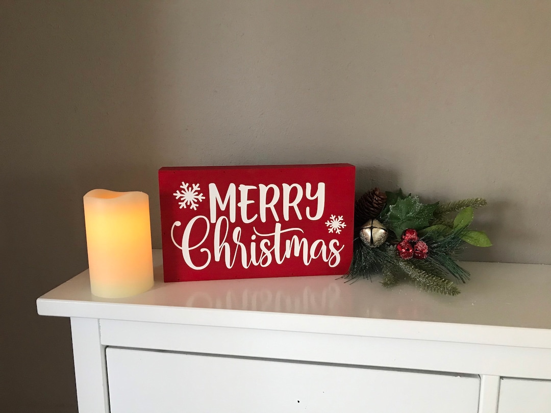 Merry Christmas Sign - Etsy