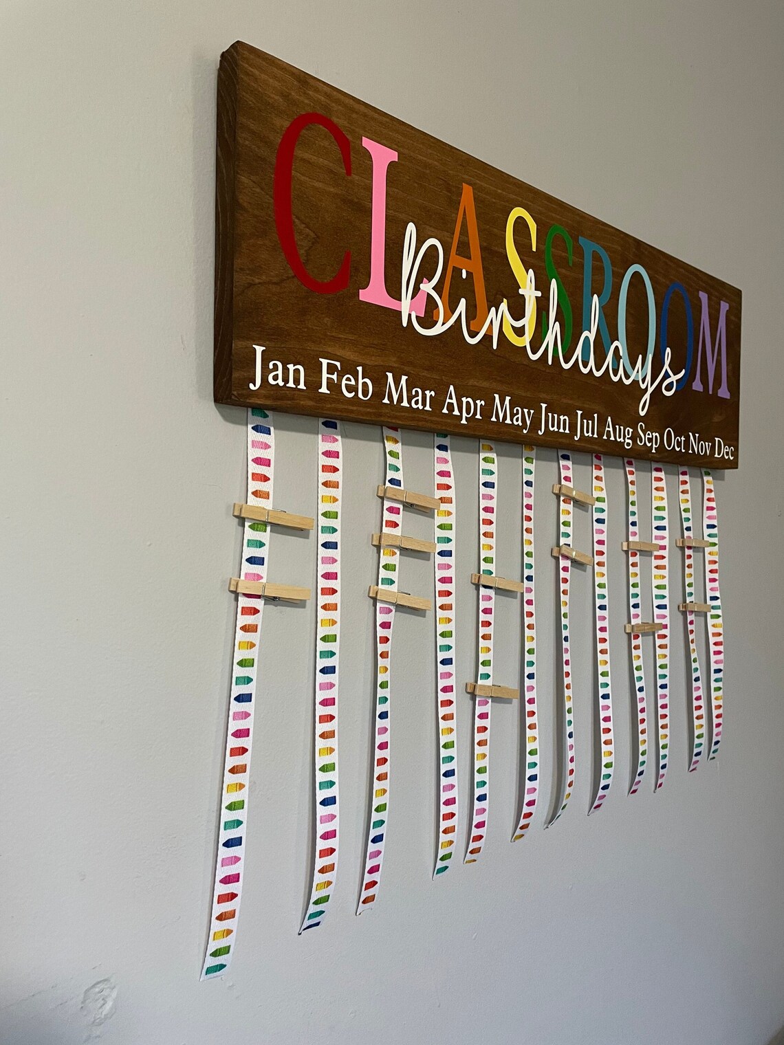 Classroom Birthday Calendar Classroom Birthday Sign Home - Etsy