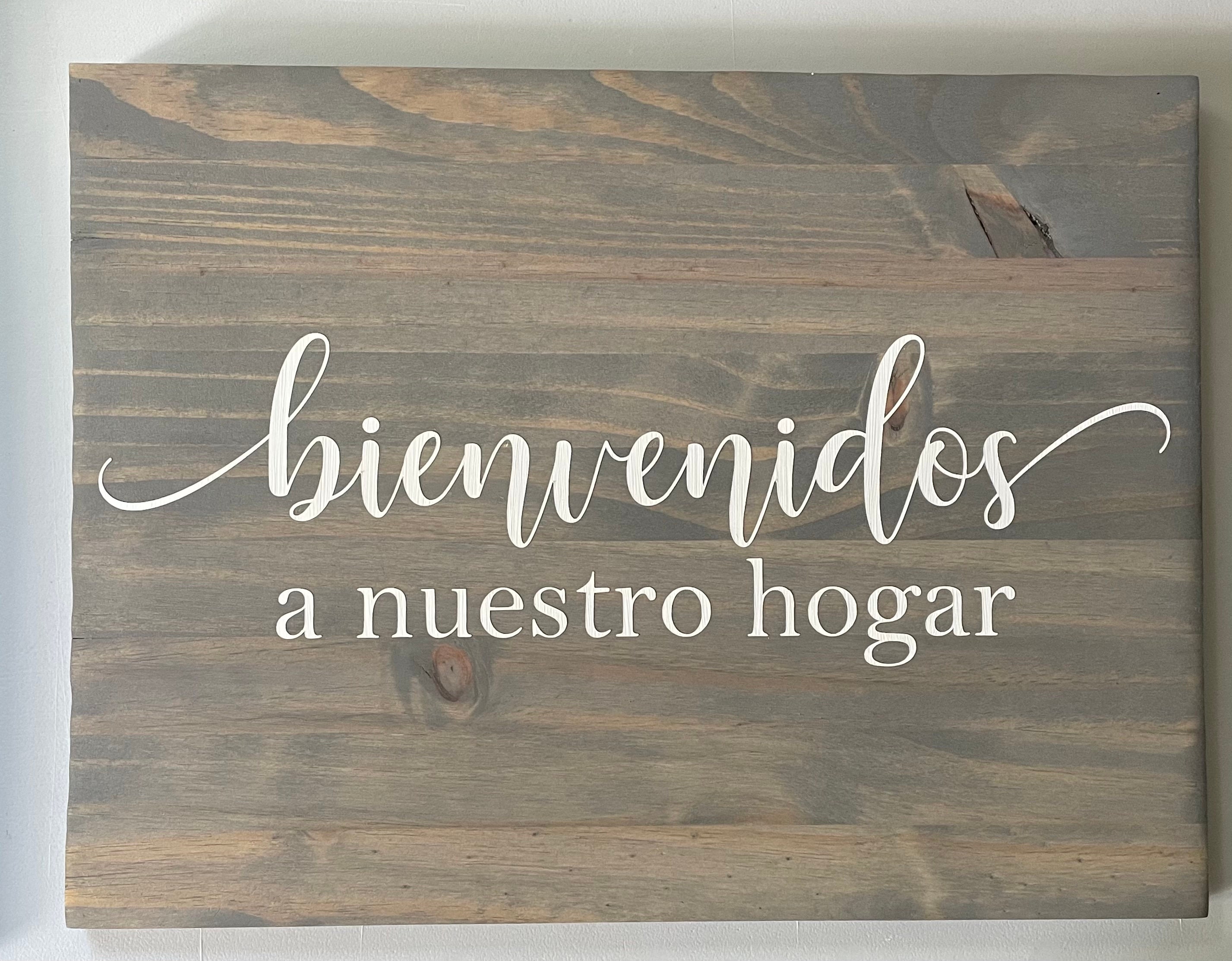 Bienvenidos Bienvenidos A Nuestro Hogar / Welcome to Our - Etsy