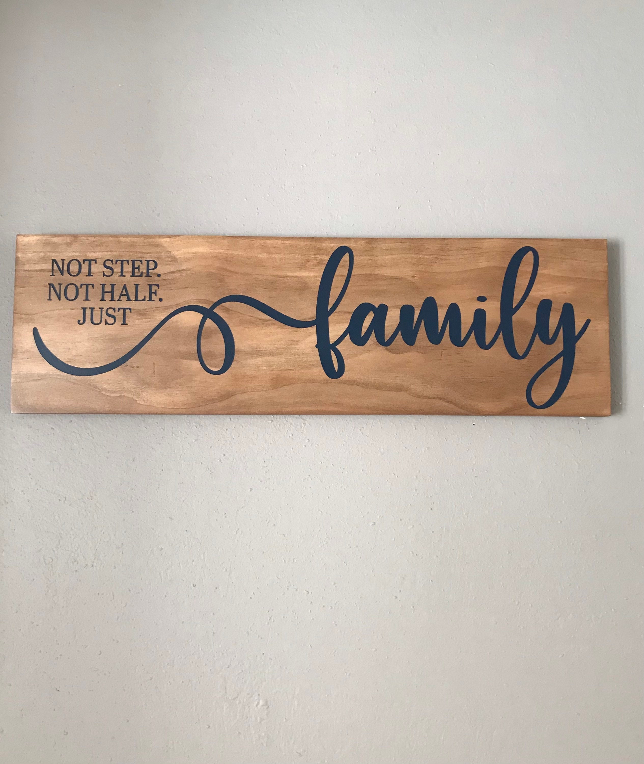 Pas la moitié pas juste signe de famille, signe de famille recomposée ...