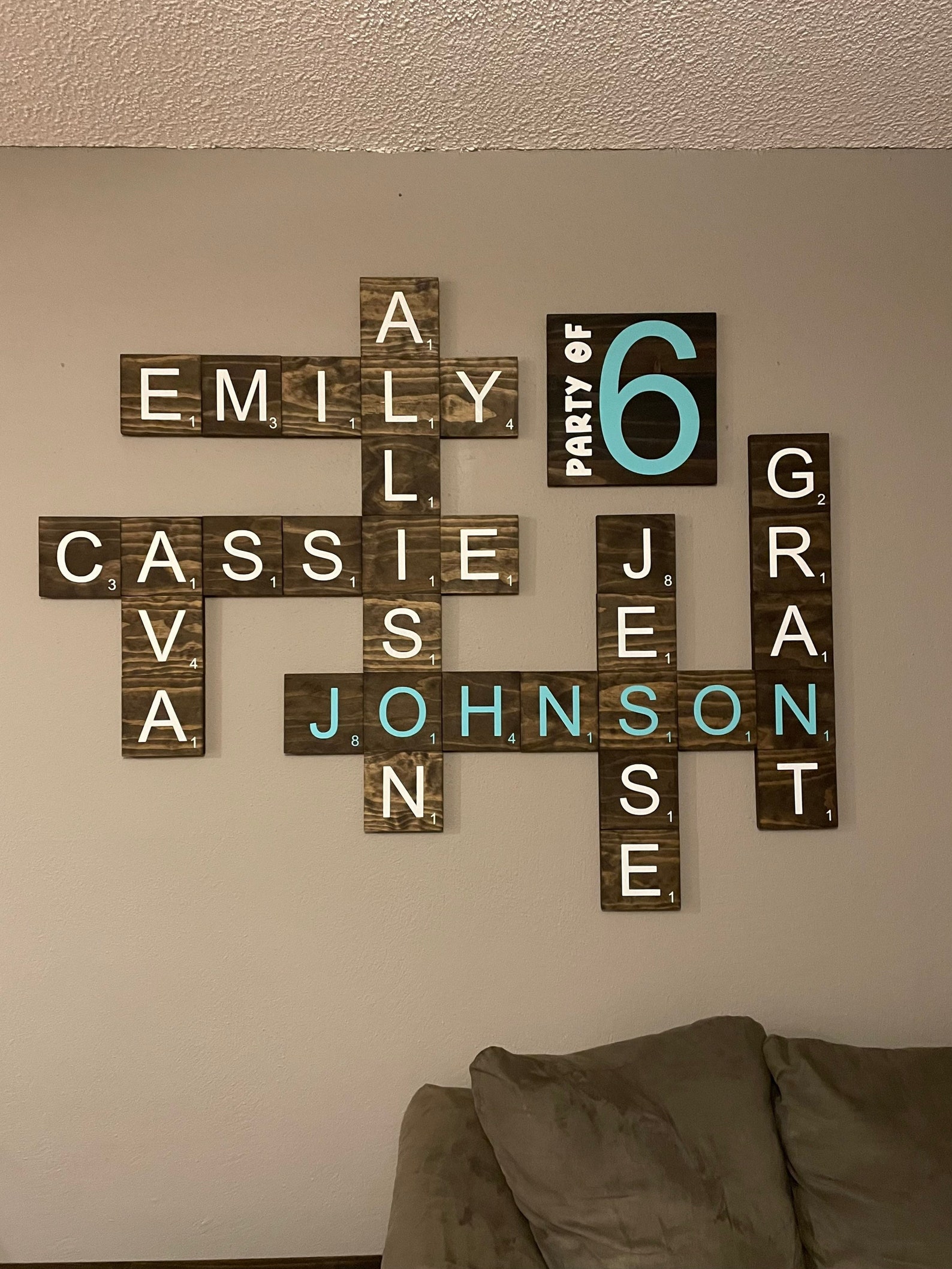 Scrabble Letters, 3.5x3.5, Scrabble Tiles Wall, Wall Art, Wall Decor ...