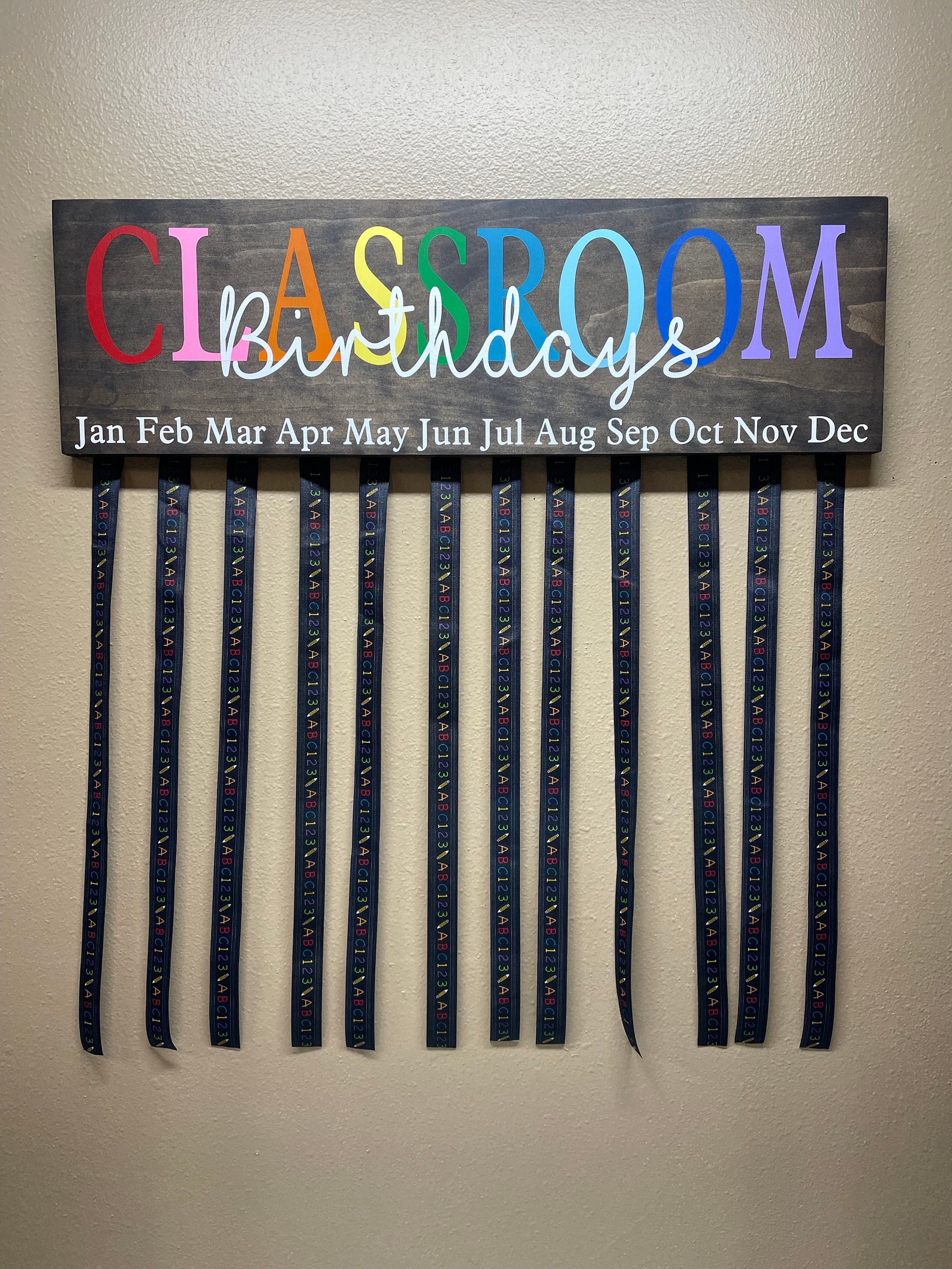 Classroom Birthday Calendar, Classroom Birthday Sign, Home Decor ...