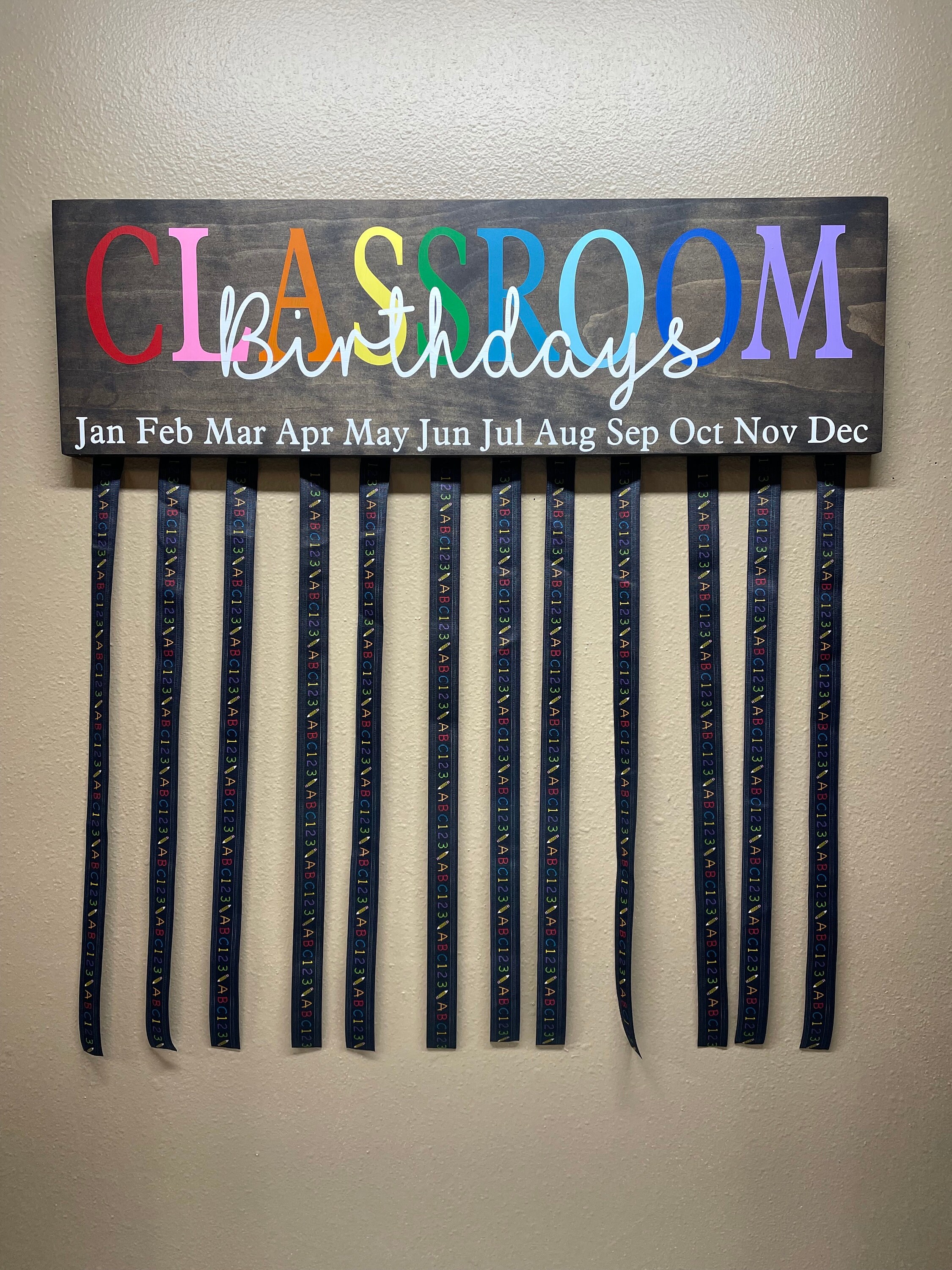 Classroom Birthday Calendar, Classroom Birthday Sign, Home Decor ...