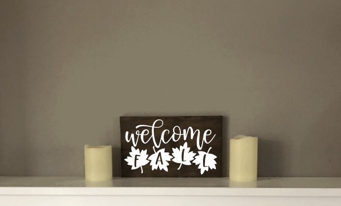 Welcome Fall Sign, Fall Leaves, Autumn, Fall Welcome Sign, Hello Fall ...