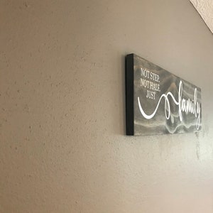 Not Half Not Step Just Family Sign, Blended Family Sign, Mixed Family ...