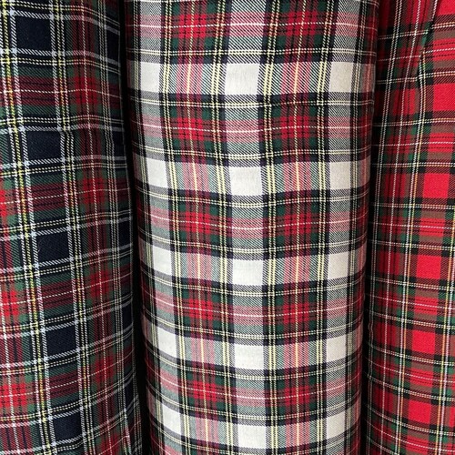 Red Royal Stewart 100% Cotton Tartan Check Fabric Buy the - Etsy