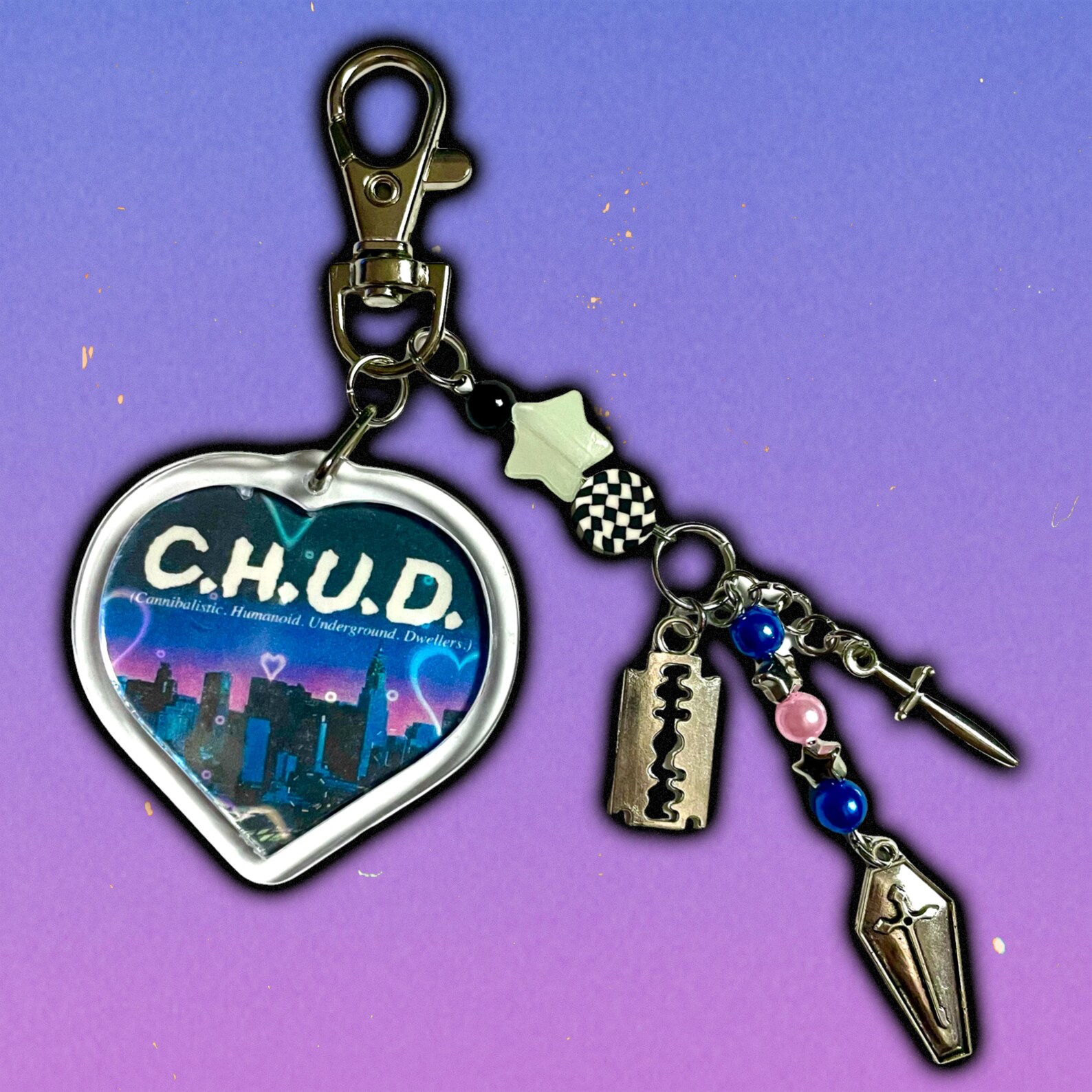 C.H.U.D Inspired Heart Keychain - Etsy