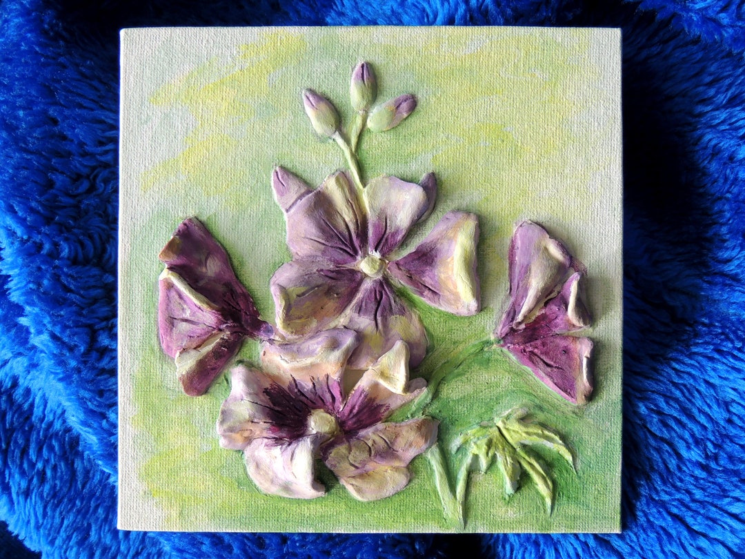 Sculptural Art,sculpture Painting, Texture Paste Painting,three ...