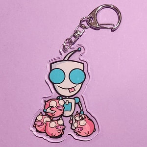 Invader Zim Gir Double Sided Acrylic Charm - Etsy