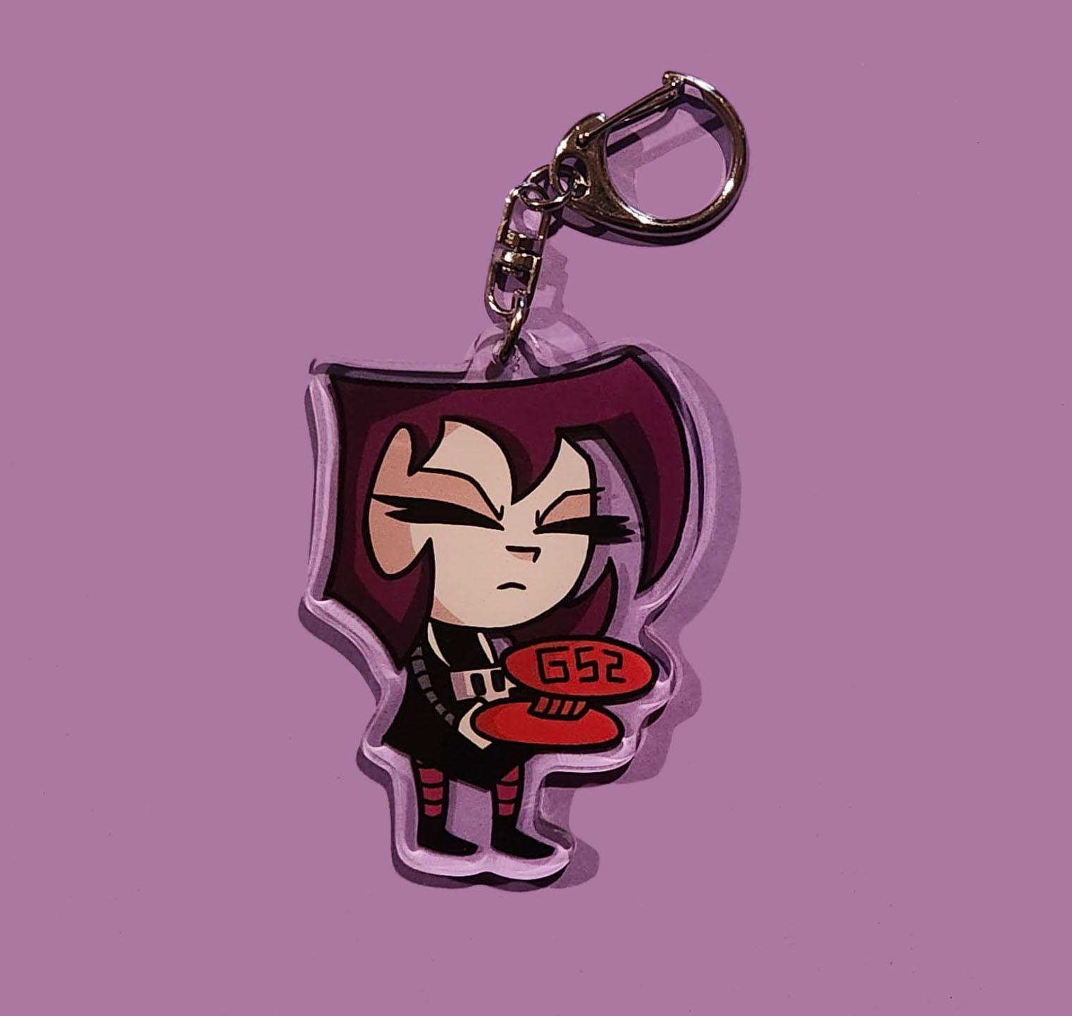 Invader Zim Gaz Acrylic Charm - Etsy