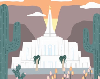 Gilbert Arizona Temple LDS - SVG, PNG, Cricut, Silhouette - Digital ...