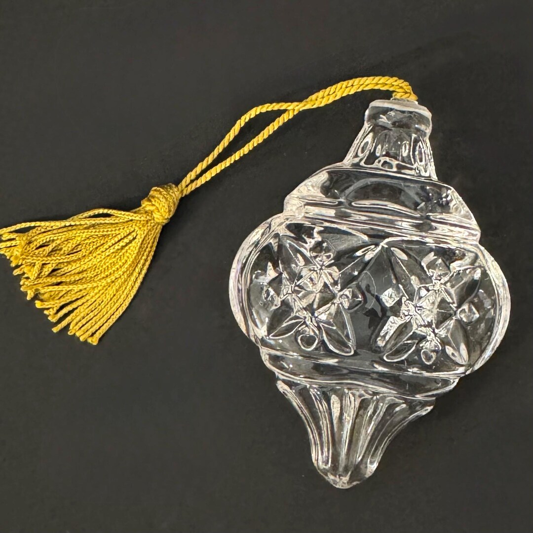 Lenox 2000 Pave Jewels Gems Solid Lead Crystal Christmas Ornament ...