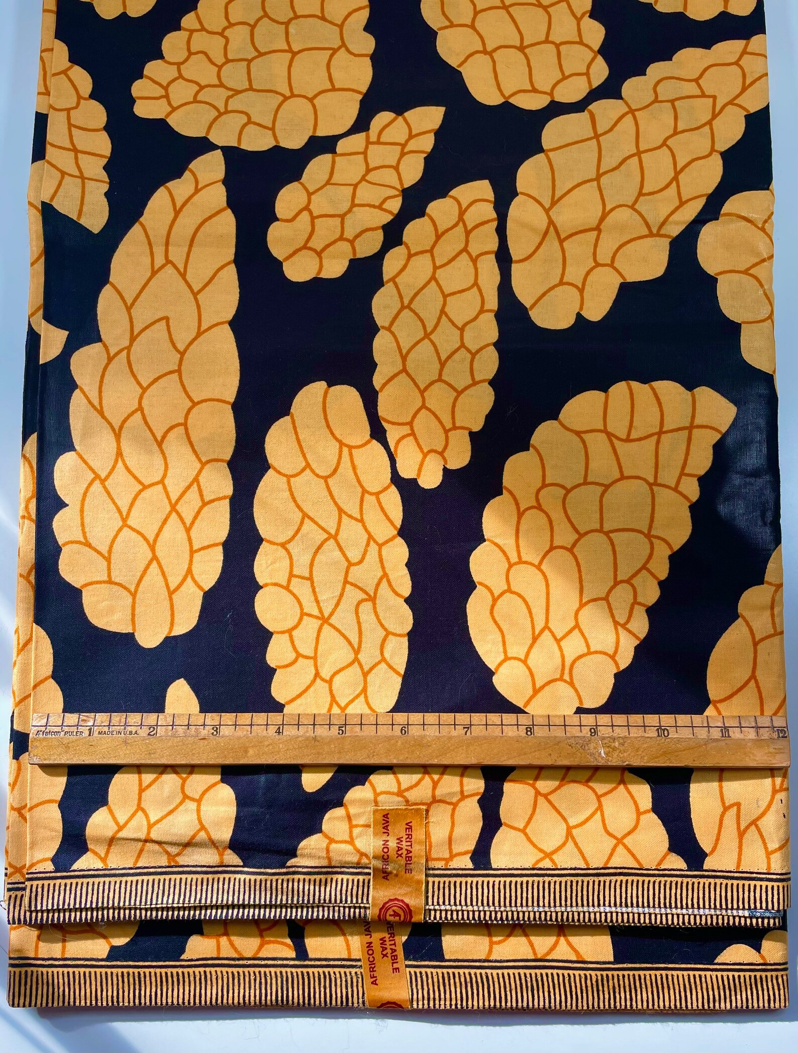 Africon Java Veritable Wax Block Print Six 6 Yards 18 - Etsy